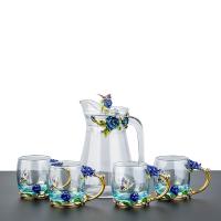 China Decorating 370ml Enamel Coffee Cup Gifts For Wedding Anniversary for sale