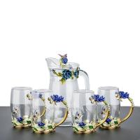China Decorating 370ml Enamel Coffee Cup Gifts For Wedding Anniversary for sale