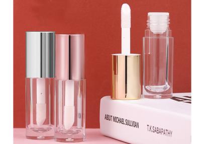 China 6ml AS Circle Fancy Lipgloss Tubes with Thick Stem Brush Lip Gloss Tube for sale