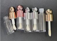 China 6ml silver gold Lip Tint Bottle Private Label Big Doe Foot Luxury Lip Gloss Tubes for Girls for sale