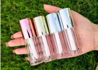 China AS Empty 6ml Cute Lid Rose Gold/gold/sliver Lip Gloss Bottle with Big Brush for sale