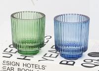 China Purple Blue Empty Customized Services Candle Glass Jar for Candles for sale