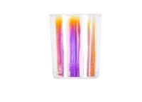 China Electroplated Colorful Iridescent Plating Glass Creative Candle Jars for Scented Candle Making for sale