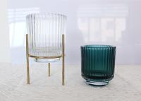 China Glass Candle Borosilicate Candle Jar Holder Wedding Candle Holders Table Decorations for sale