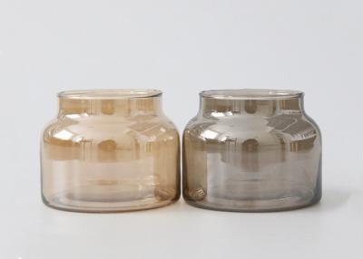 China Customized Elegant Romantic Round Glass Candle Jar Decoration Candle Jar for Home for sale