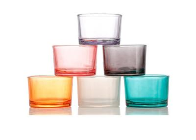 China Custom Style 140ml Luxury Christmas Present Candle Vessels Empty Luxury Glass Candle Jars for Candle for sale
