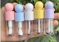 China Cute Empty Tube Can Lip Gloss Bottle Empty Tube 5ml White Yellow Purple pink Blue Lip Gloss Tube for sale