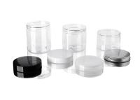 China 150ml 200ml 250ml 500ml 8 oz  clear Cookie Peanut Food Butter Cream Cosmetic Plastic Jars with Lids for sale