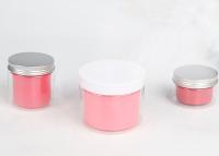China Plastic Double Wall Jar Cream Frosted Body Butter Jars Plastic Jars With Lid for sale