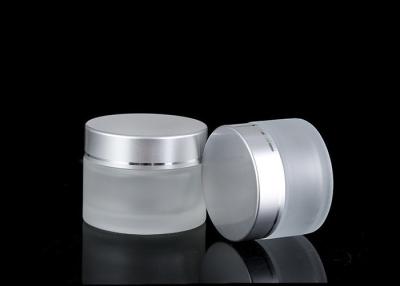 China 5g 10g 15g 20g 30g 50g Wide Mouth Matte Empty Facial Glass Cream Lotion Jar with White Black Gold Lid for sale