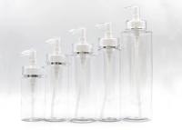 China 100ml 150ml 200ml 300ml 500ml Luxury Gold Silver Line Pump Clear Cosmetic Plastic Bottle Shampoo Skincare Body Lotion Bottle for sale