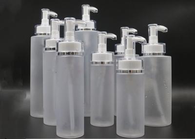 China Frost Shampoo Bottle PET Press Type Lotion Empty Bottle Bathroom Shower Gel Soap Dispenser for sale