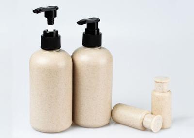 China 30ml 100ml 250ml 300ml 500ml Biodegradable Cosmetic Wheat Straw Plastic Shampoo Lotion Bottle for sale