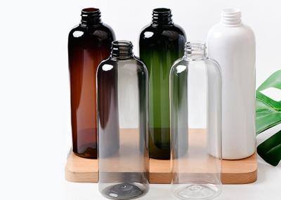 China 500ml Clear Amber  Black Plastic Lotion Bottle For Skincare Packaging for sale