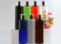 China 250ml Custom Clear Amber  Black Skincare Plastic flip cover Bottle for sale