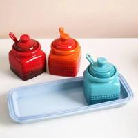 China Modern Korean Style Kitchen Ceramic Bowl With Lid Spoon Multifunctional for sale