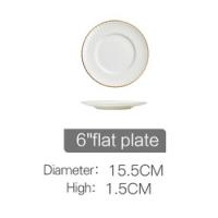 China Gold Line White Bone China Embossed Tableware Wedding Charger Plate Dinner Plate Bowl Mug Coffee Cup Set 100pcs for sale