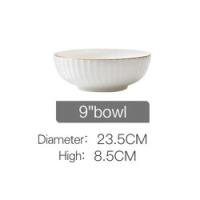 China Gold Line White Bone China Embossed Tableware Wedding Charger Plate Dinner Plate Bowl Mug Coffee Cup Set 100pcs for sale