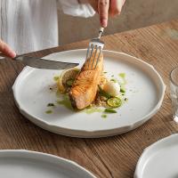 China Custom Printed Polygonal Ceramic Plates 8 10 12 Inch Wholesale Dinnerware for sale