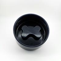 China Colorful Ceramic Pet Bowl 15.5x15.3x7.7cm Rounded Dog Slow Feeder for Food Water Feeding for sale