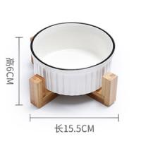 China Custom Ceramic Custom Pet Bowls Feeders Rounded Shape With Shelf for sale