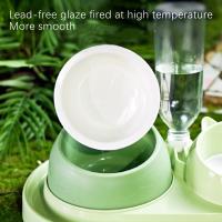 China 3 In 1 Ceramic Pet Bowl Feeder Multifunction For Small Animals for sale