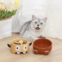 China Eco Friendly Ceramic Pet Bowl Durable Dog Feeder 2pcs MOQ Customizable for sale