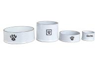 China Custom Ceramic Dog Bowl with Stand Round Shape Sustainable Pet Feeder LFGB Certified for sale