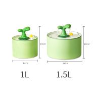 China Smart Electric Ceramic Automatic Cat Water Fountain 1.5L Super Silent Pet Feeder for sale