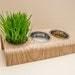 China Custom Elevated Ceramic Dog Bowls Eco Friendly Pet Feeder 5x21.5x8 Inches for sale