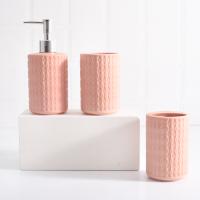 China Commercial Ceramic Bathroom Set 100% Sustainable Luxury Accessories 6 Piece for sale