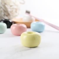 China Modern Ceramic Toothbrush Holder Set Stand 2x4x2.5cm Pink Blue Green for sale