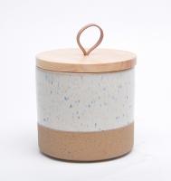 China Cylinder Shape Candle Containers Ceramic Straight Side Fancy Type Colorful for sale