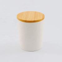 China Luxury Ceramic Pottery Candle Vessels Empty Engraved Eco Friendly for sale