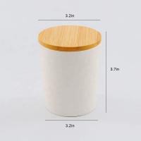China Luxury Ceramic Pottery Candle Vessels Empty Engraved Eco Friendly for sale