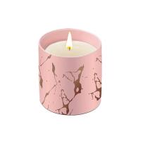 China Custom Ceramic Candle Jar 1000pcs Letterpress Printing With Lid Food Grade for sale