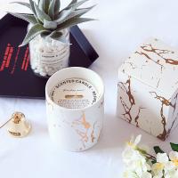 China Custom Ceramic Candle Vessels Porcelain Empty Candle Jars 1000pcs MOQ for sale