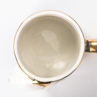China Handmade Ceramic Coffee Mug Fox Face Pattern 400ml Capacity Customizable Porcelain Cup for sale