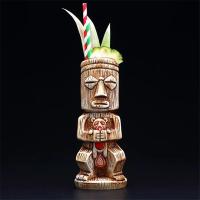 China Creative Ceramic Tiki Mugs Hawaiian Cocktail Mug Porcelain Beer Wine Mug 10pcs Custom Size for sale