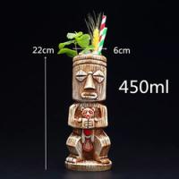 China Creative Ceramic Tiki Mugs Hawaiian Cocktail Mug Porcelain Beer Wine Mug 10pcs Custom Size for sale