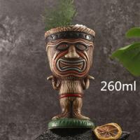 China Creative Ceramic Tiki Mugs Hawaiian Cocktail Mug Porcelain Beer Wine Mug 10pcs Custom Size for sale