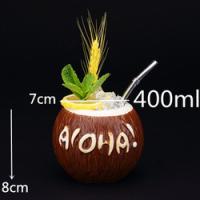 China Creative Ceramic Tiki Mugs Hawaiian Cocktail Mug Porcelain Beer Wine Mug 10pcs Custom Size for sale