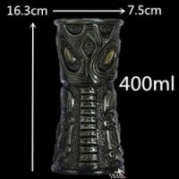 China Creative Ceramic Tiki Mugs Hawaiian Cocktail Mug Porcelain Beer Wine Mug 10pcs Custom Size for sale