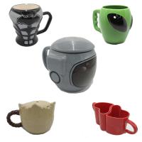 China Custom Ball Shape Ceramic Coffee Mug 350ml Football Basketball Baseball Golf Design for sale