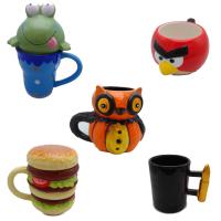 China Custom Ball Shape Ceramic Coffee Mug 350ml Football Basketball Baseball Golf Design for sale