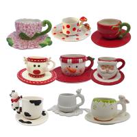 China Custom Ceramic Mugs Hand Painted 3D Animal Coffee Mug Cup Any Shape Size 350ml for sale