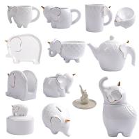 China Custom Ceramic Mugs Hand Painted 3D Animal Coffee Mug Cup Any Shape Size 350ml for sale