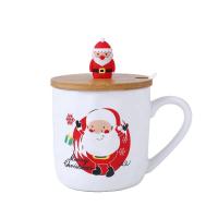 China Creative Ceramic Coffee Mug 350ml Christmas Cartoon Design Microwave Safe for sale