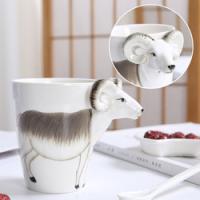 China Customized 3D Animal Ceramic Coffee Mug 450ml 15oz for Gift for sale