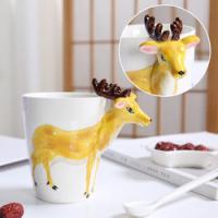 China Customized 3D Animal Ceramic Coffee Mug 450ml 15oz for Gift for sale
